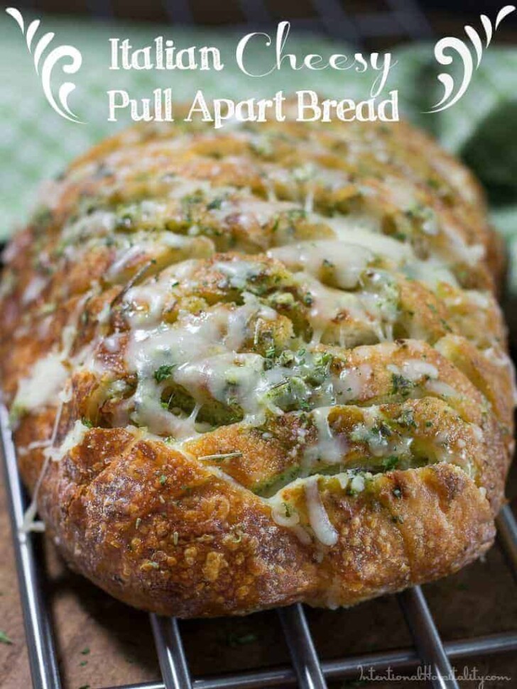 Italian Cheesy Pull Apart Bread