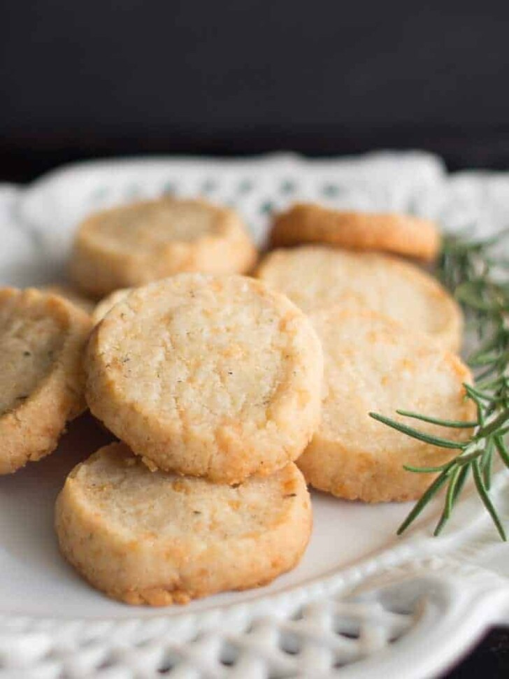 Savory Parmesan Rosemary Shortbread - Intentional Hospitality