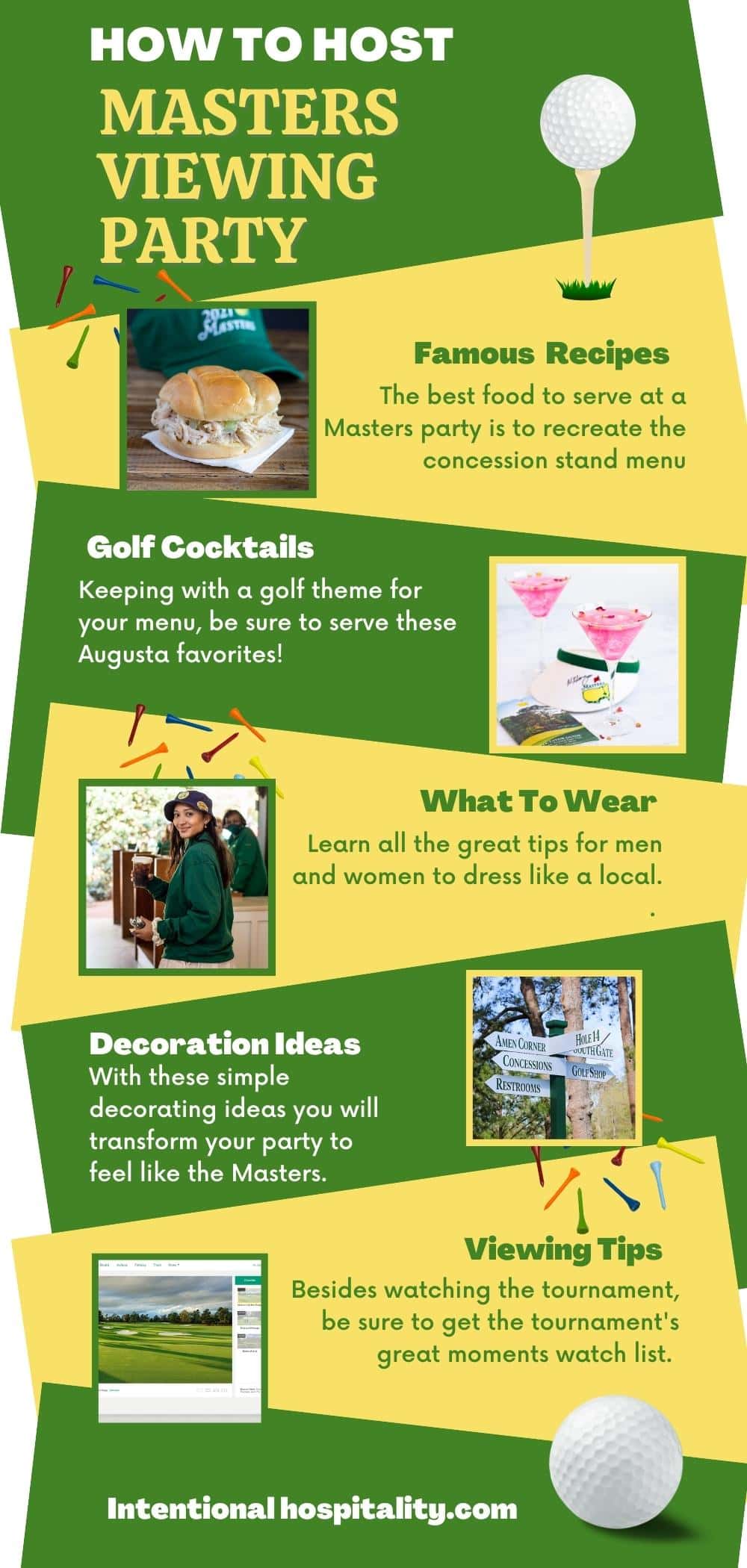 Masters Golf Themed Party - Intentional Hospitality