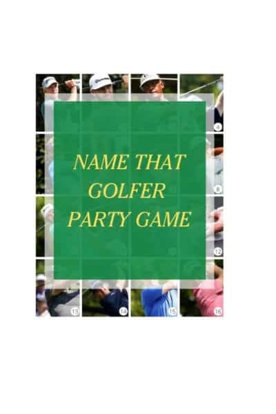 Golf Party Printable Decorations and Games