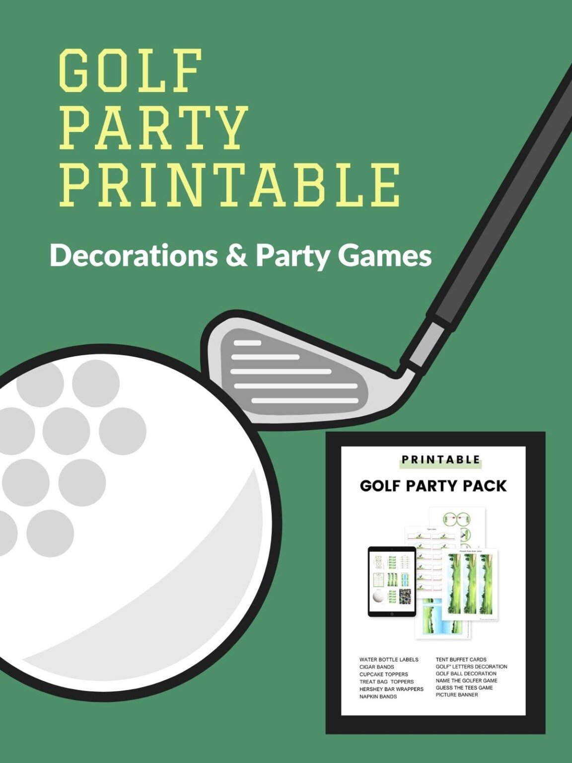 Golf Party Printable Decorations and Games - Intentional Hospitality
