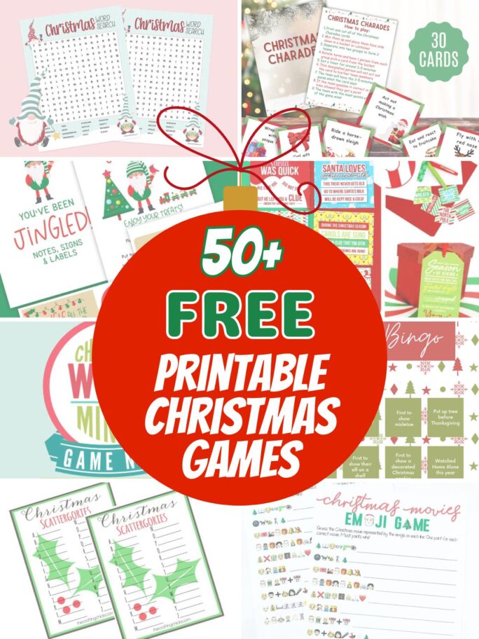 50+ Free Printable Christmas Games You Can Download and Play Today ...