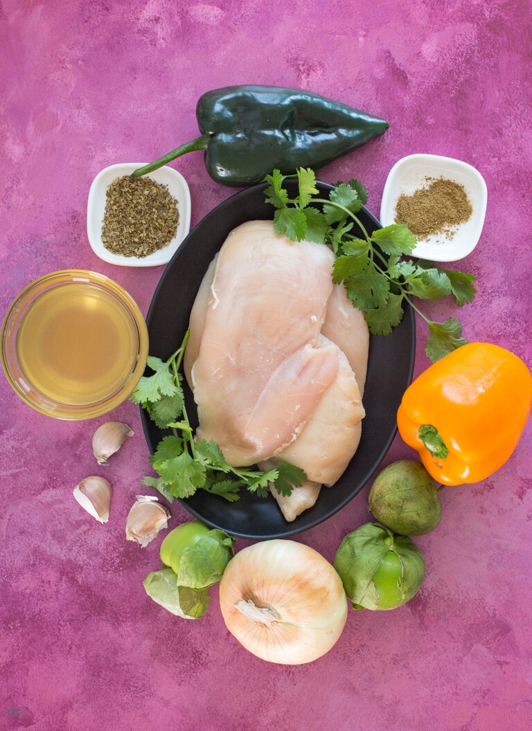 Easy Pollo Verde with Tender Chicken and Salsa Verde