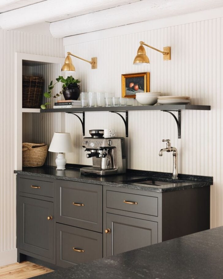 DIY Small Space Coffee Bar Ideas For A Kitchen Counter - Intentional ...