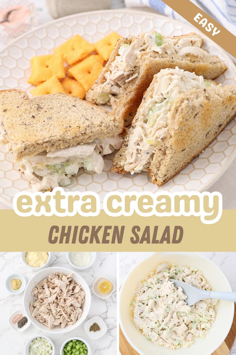 The Easiest Creamy Chicken Salad Recipe (With Mayo)