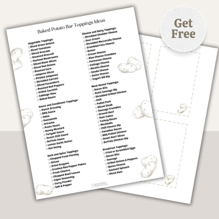 Easy Baked Potato Bar Toppings For A Party - Intentional Hospitality