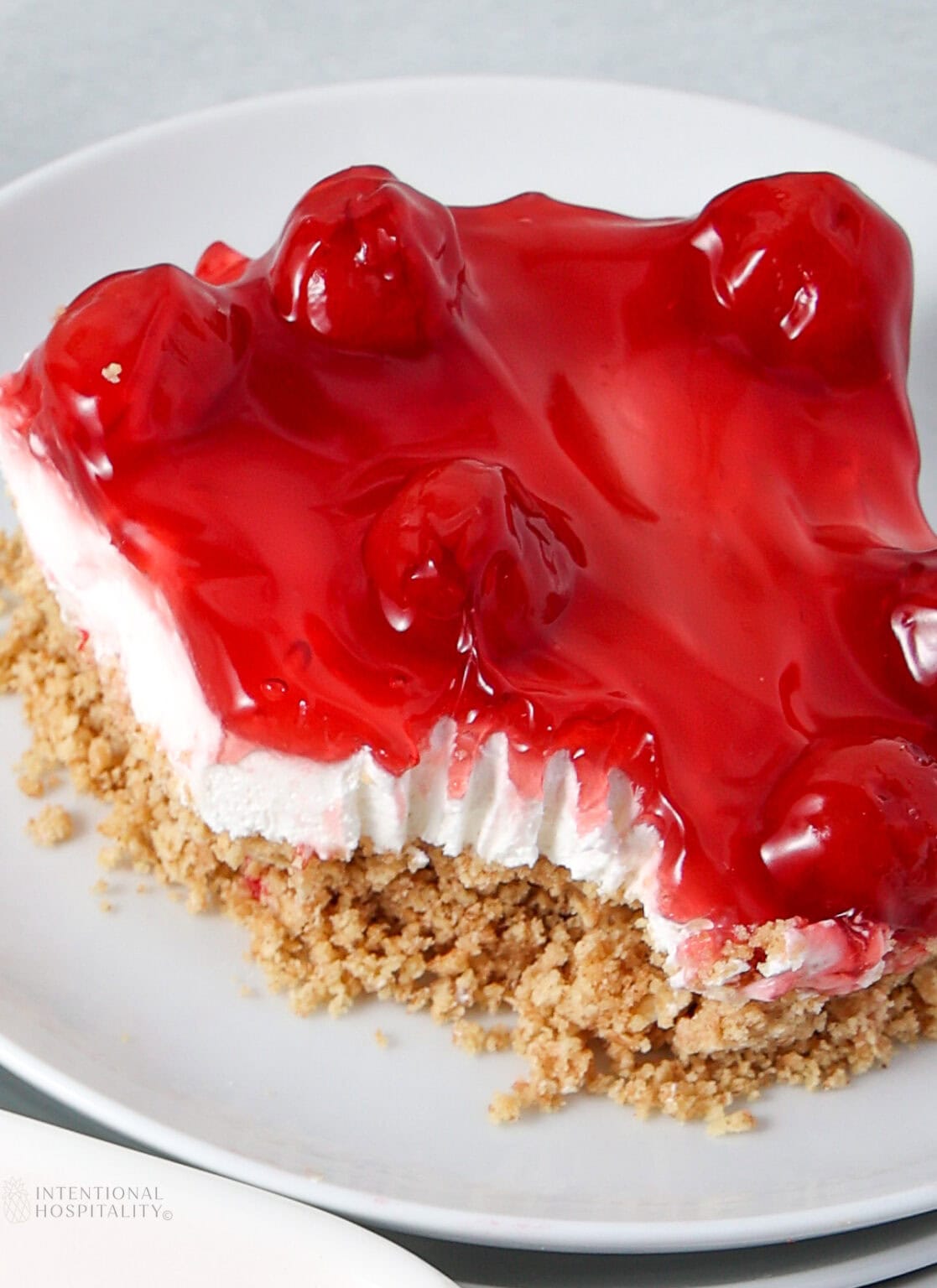 No Bake Cherry Delight Recipe With Pie Filling - Intentional Hospitality
