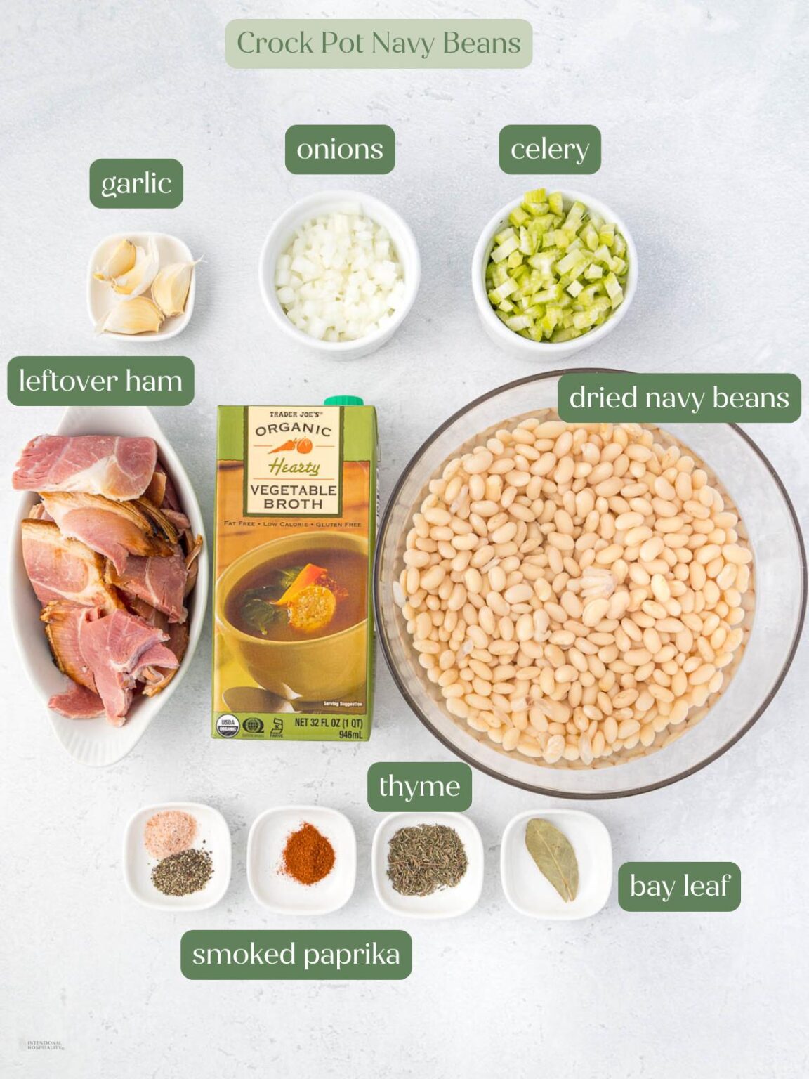 Navy Bean Soup, Crock Pot Recipe - Intentional Hospitality
