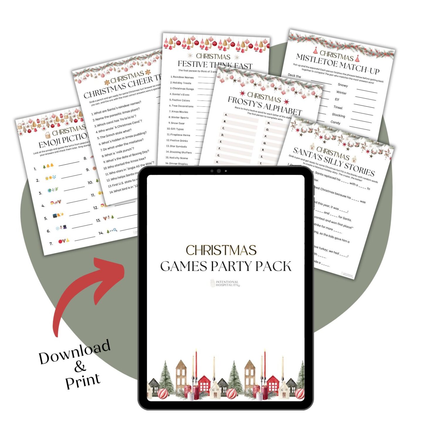 Christmas Games Party Pack - Intentional Hospitality