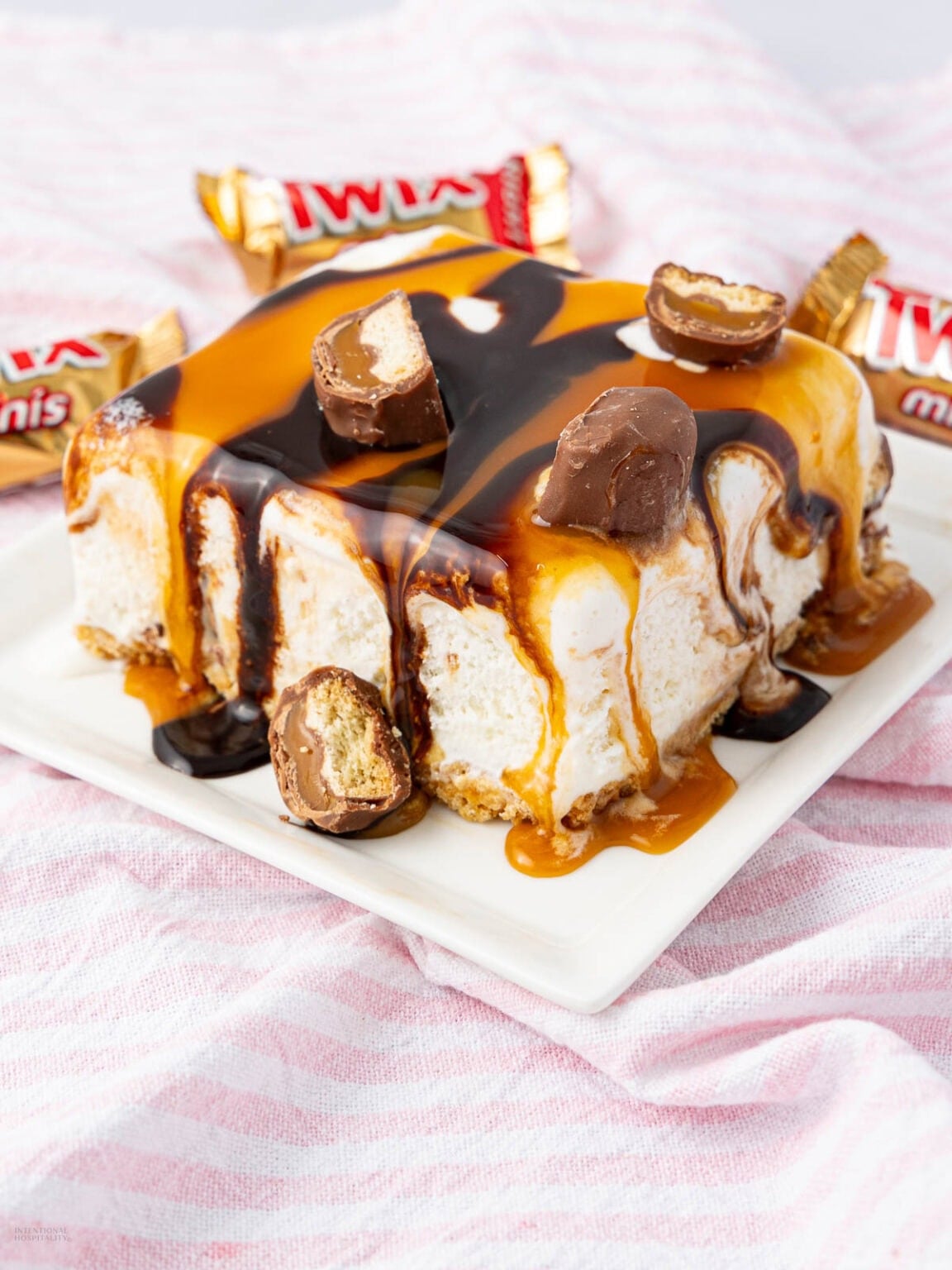 Twix Ice Cream Cake Recipe