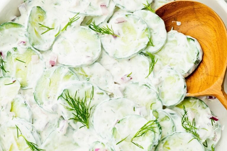 Creamy Cucumber Onion Salad - Intentional Hospitality