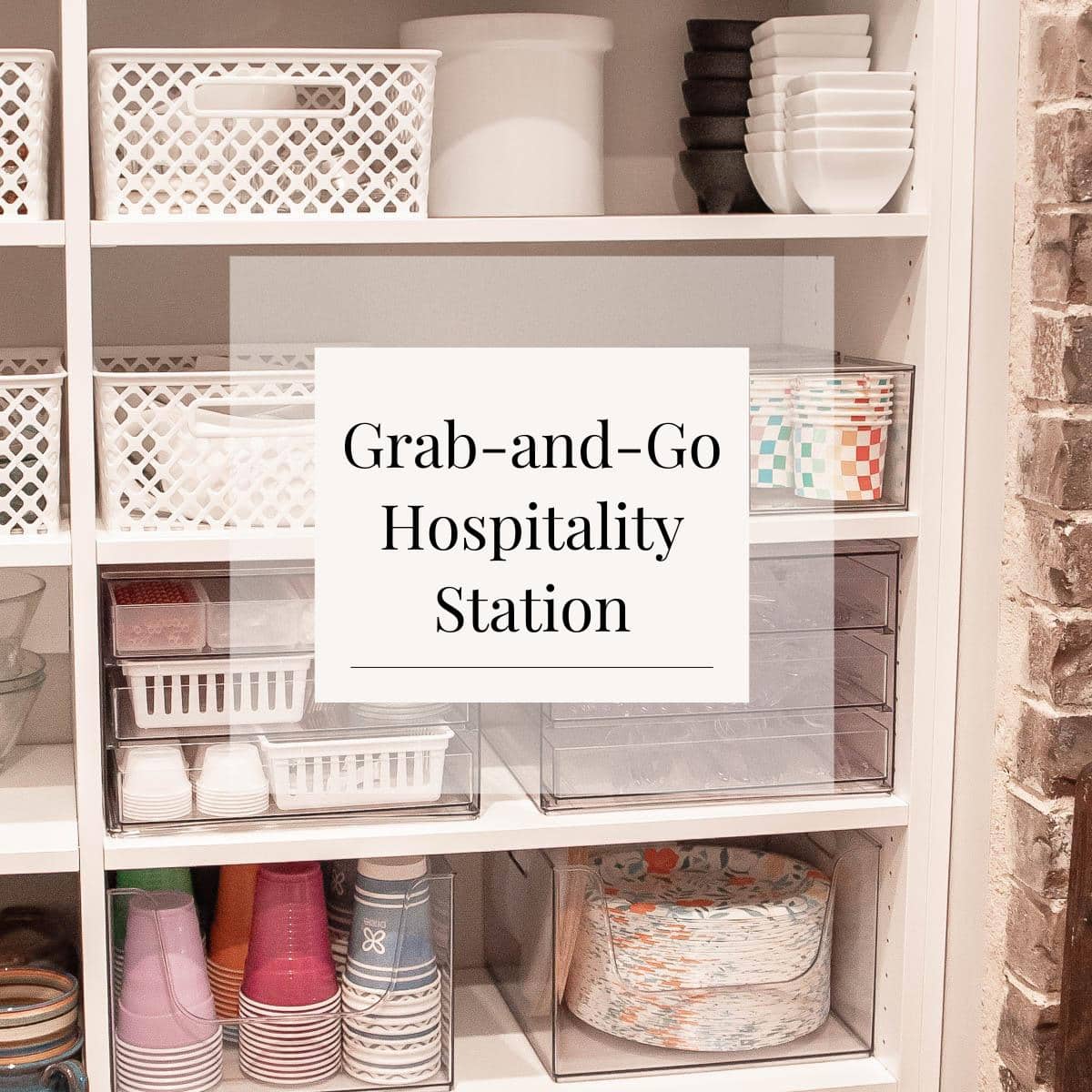 Pantry Makeover for Easy Entertaining