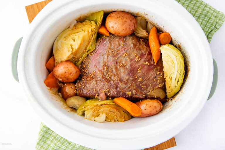 Slow Cooker Corned Beef Brisket with Potatoes and Cabbage