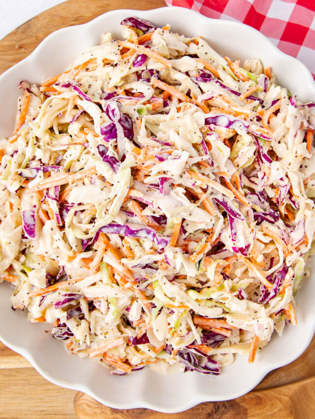 Classic Creamy Southern Coleslaw Recipe