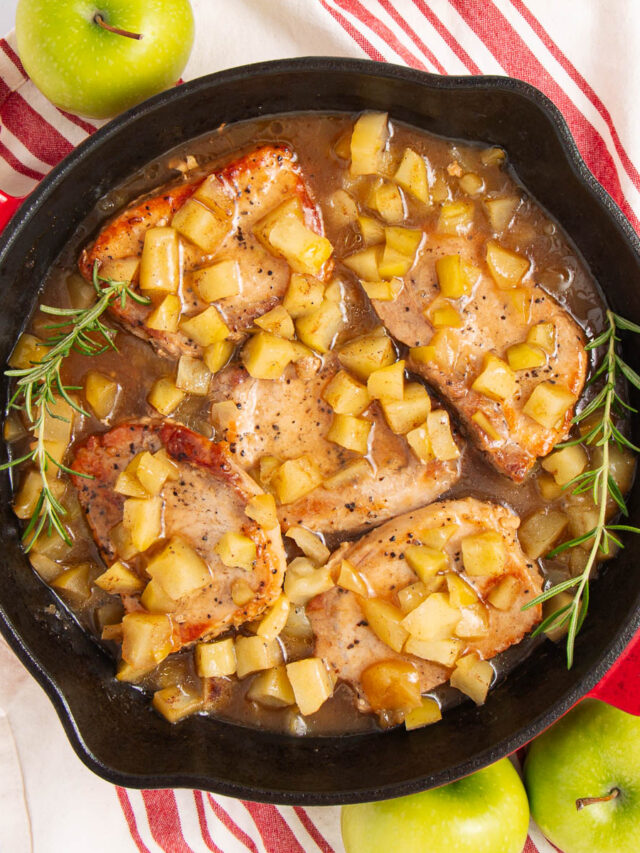Skillet Apple Pork Chops Ready in 15 Minutes for Cozy Fall Dinners ...