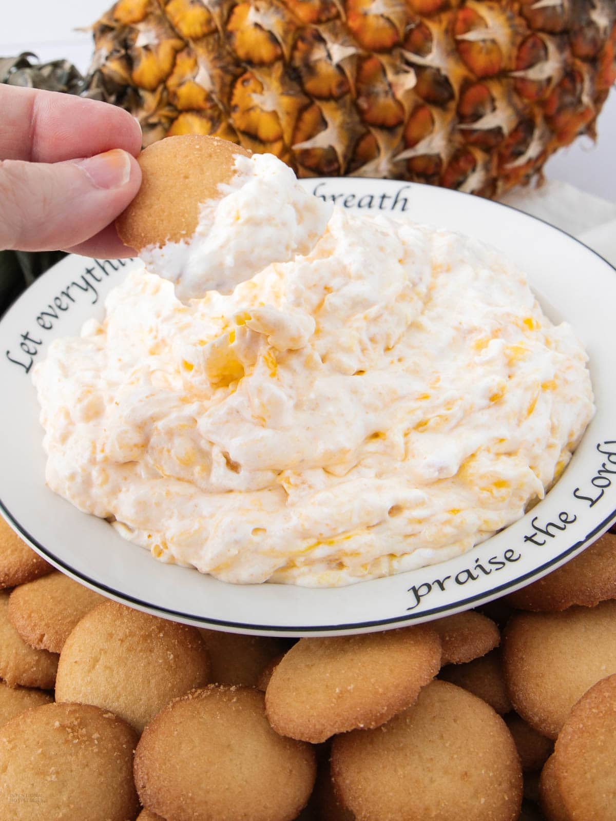 Sweet Creamy 10-Minute Pineapple Dip - Intentional Hospitality