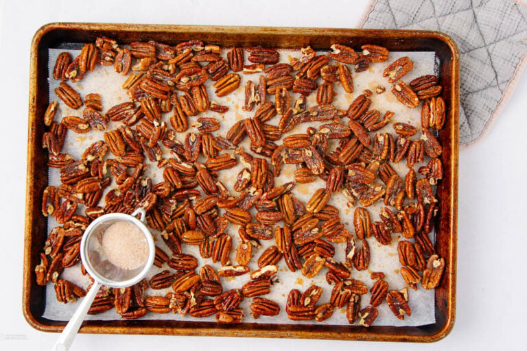 Easy Honey Roasted Pecans for Snacking or Gifting
