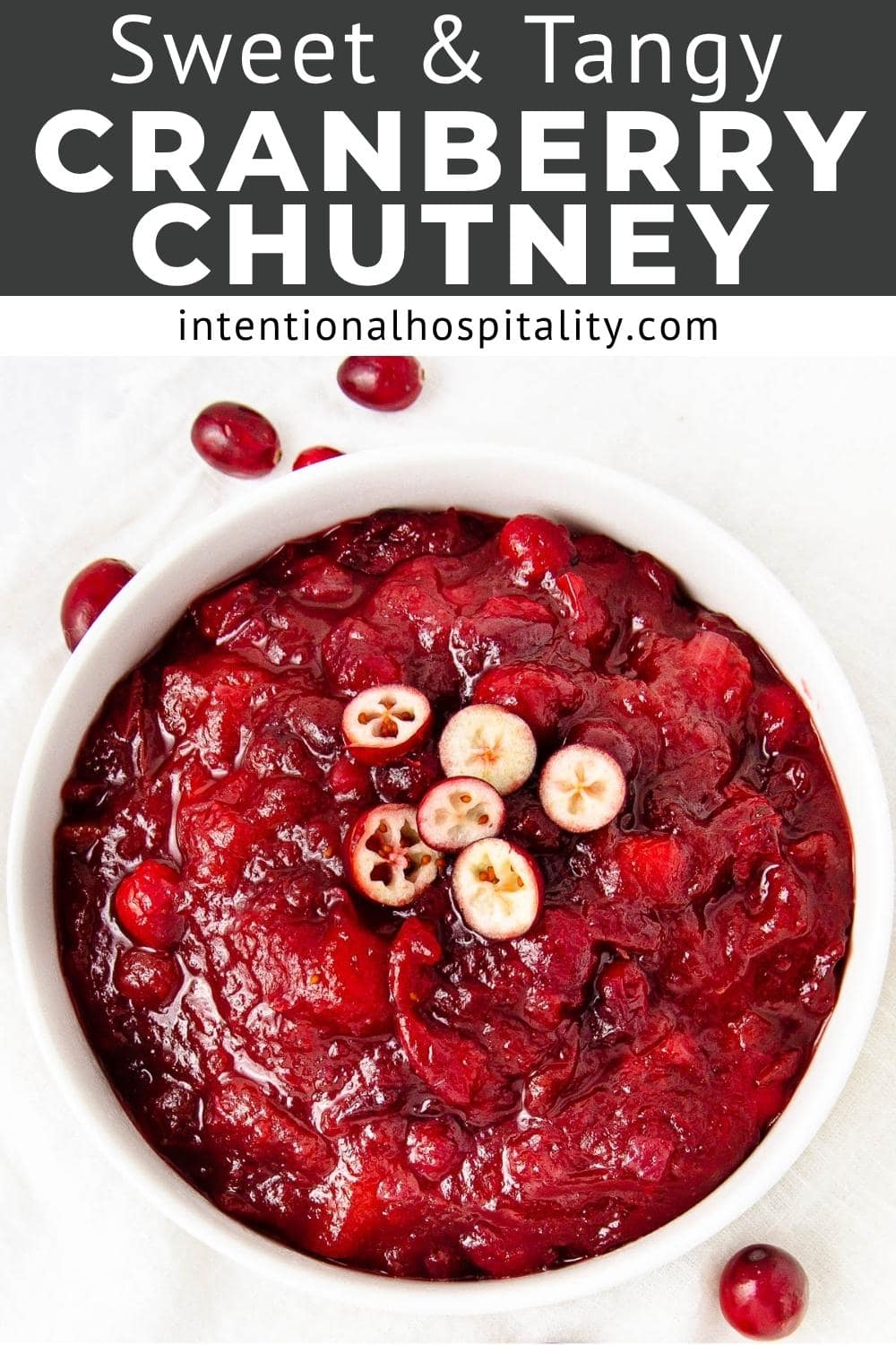 Festive Cranberry Chutney You Can Make Ahead - Intentional Hospitality
