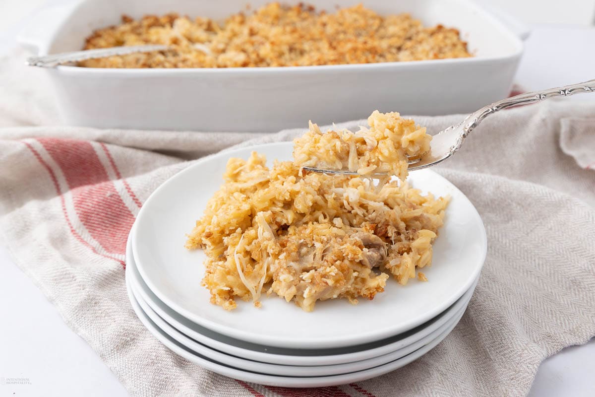 Creamy Turkey Rice Casserole for Cozy Leftovers - Intentional Hospitality