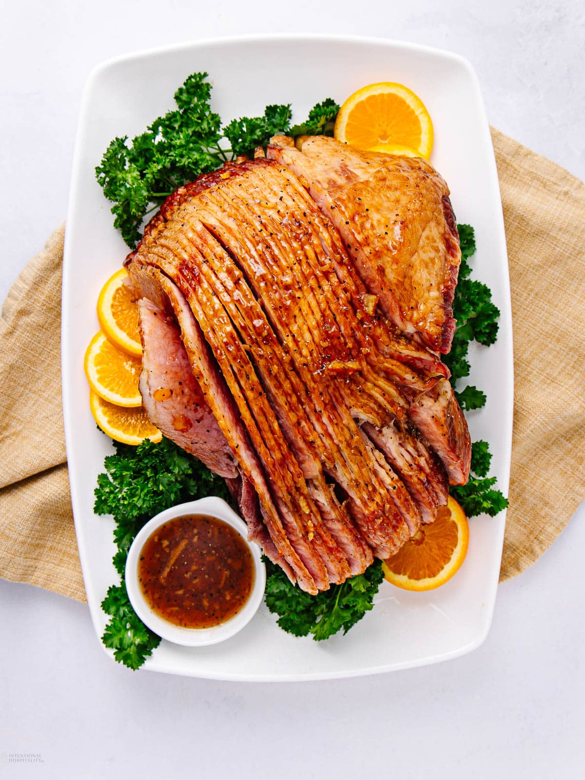 Glazed Ham With Marmalade (Sticky Sweet Crusted) - Intentional Hospitality