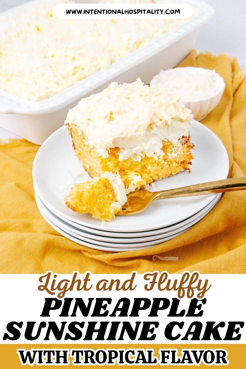 Easy Pineapple Sunshine Cake With Creamy Pineapple Frosting